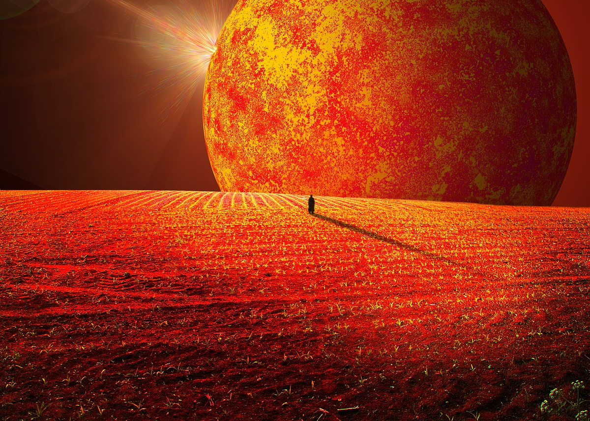 'Scorched Earth' Poster, picture, metal print, paint by Martina Kröger ...