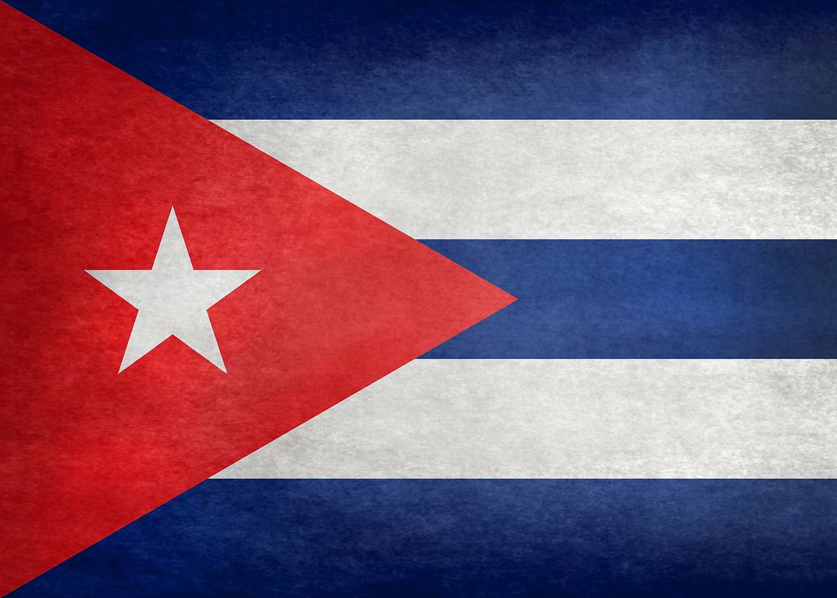 'National flag Of Cuba, vintage retro style version' Poster, picture ...
