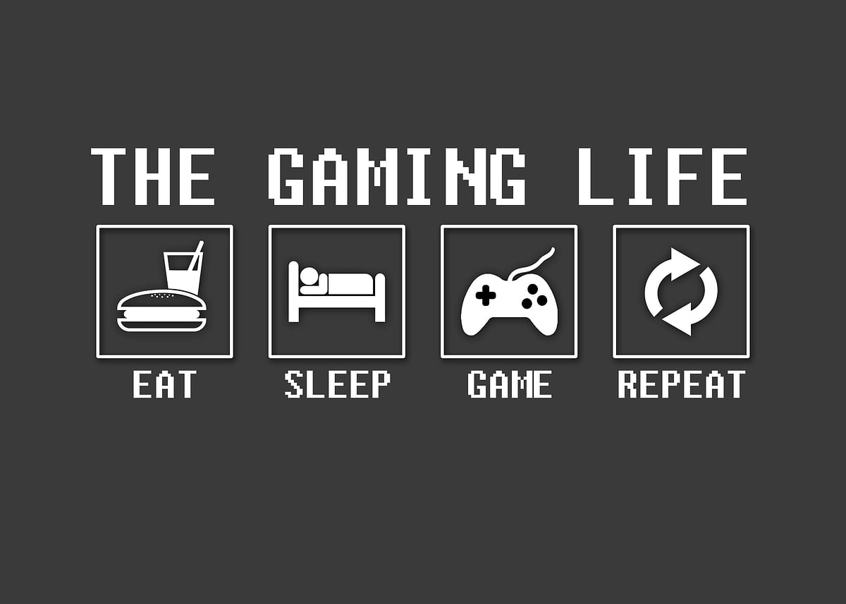 'The Gaming Life' Poster, picture, metal print, paint by Callum ...