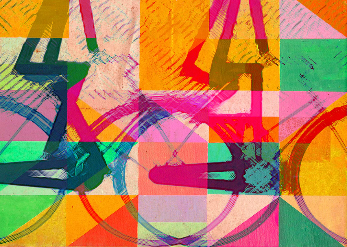 'Pedaling' Poster, picture, metal print, paint by Fernando Vieira ...