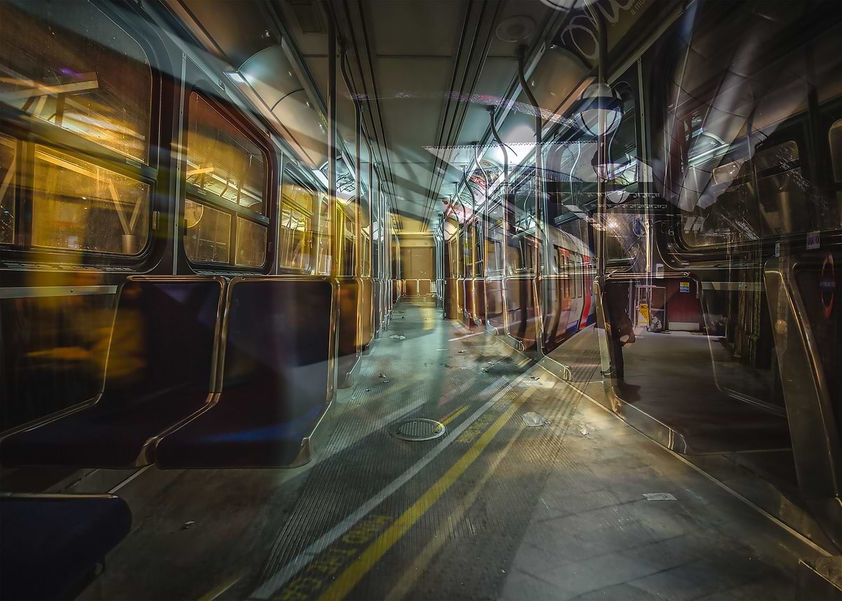 'Waiting For a Train' Poster, picture, metal print, paint by David ...