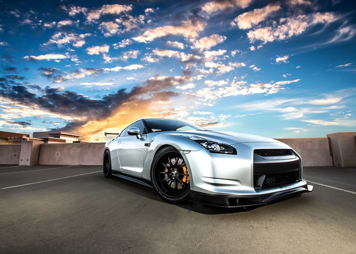'custom nissan gtr 4k' Poster, picture, metal print, paint by Brandon ...
