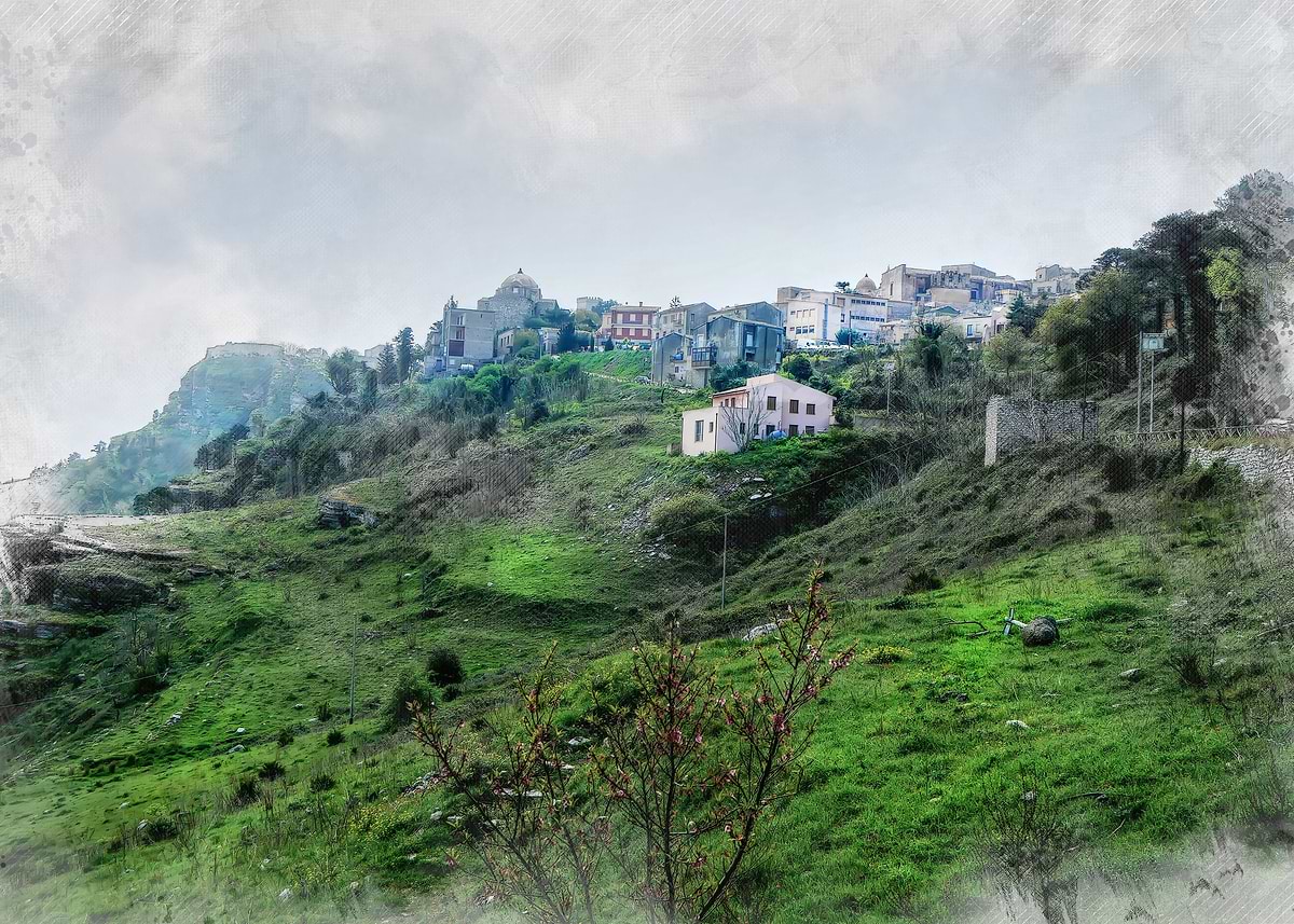 'Erice' Poster, picture, metal print, paint by JBJart Justyna Jaszke ...