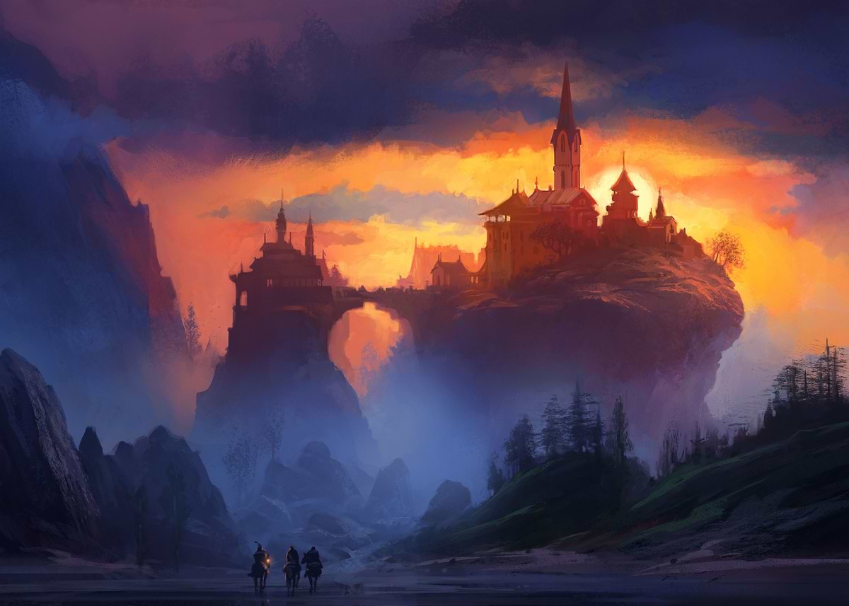 'Magic Hour' Poster, picture, metal print, paint by Andreas Rocha ...