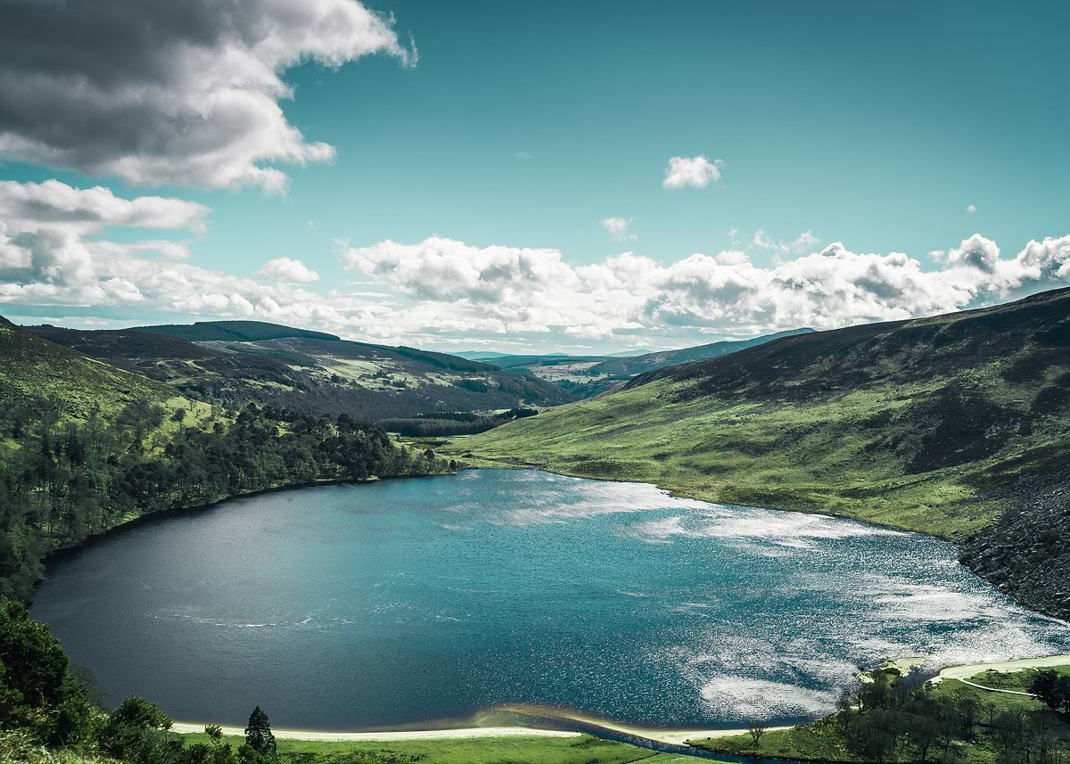 'Lough Tay, The Guinness Lake' Poster, picture, metal print, paint by ...