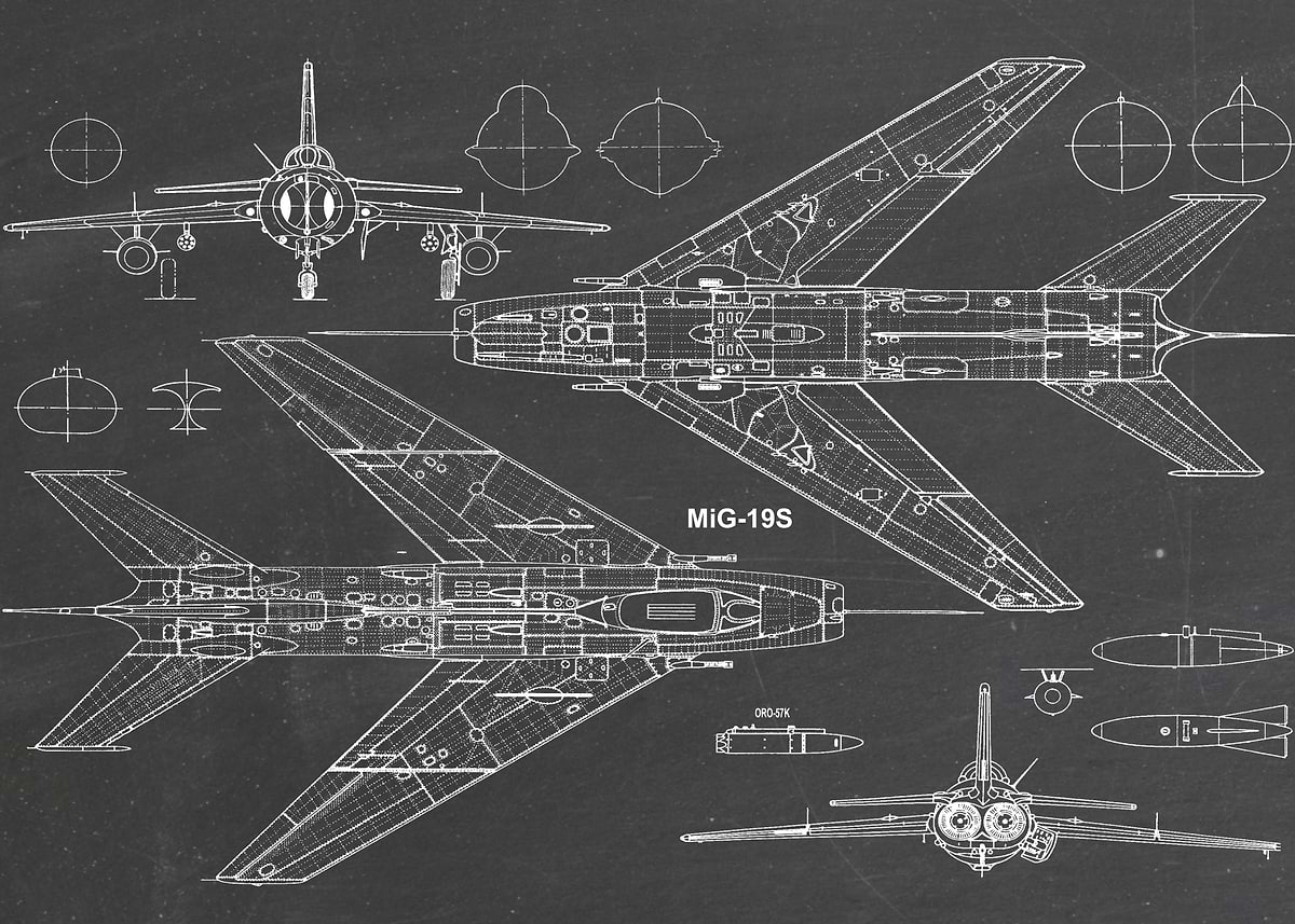 'MiG-19S ' Poster, picture, metal print, paint by Dimitar Katsarov ...