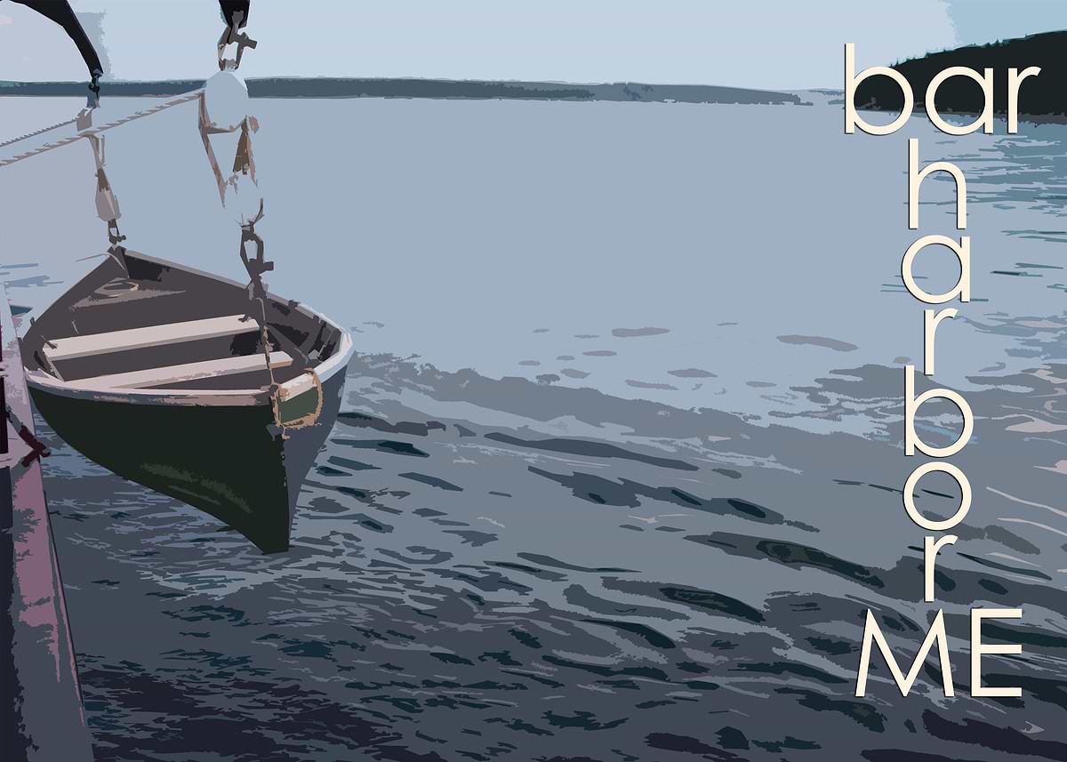 'Bar Harbor' Poster, picture, metal print, paint by Andrew Sinclair ...