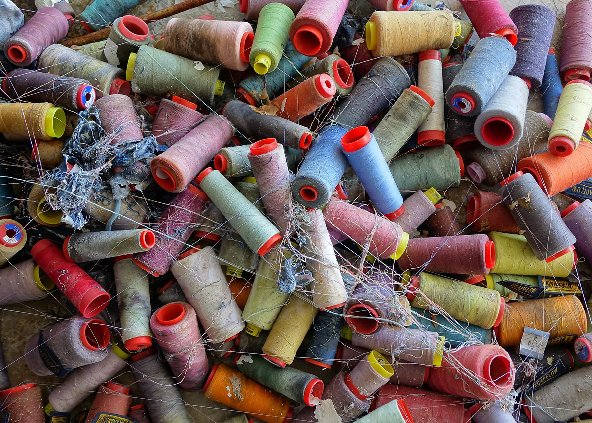 'Abandoned yarn bobbins' Poster, picture, metal print, paint by Jaume ...