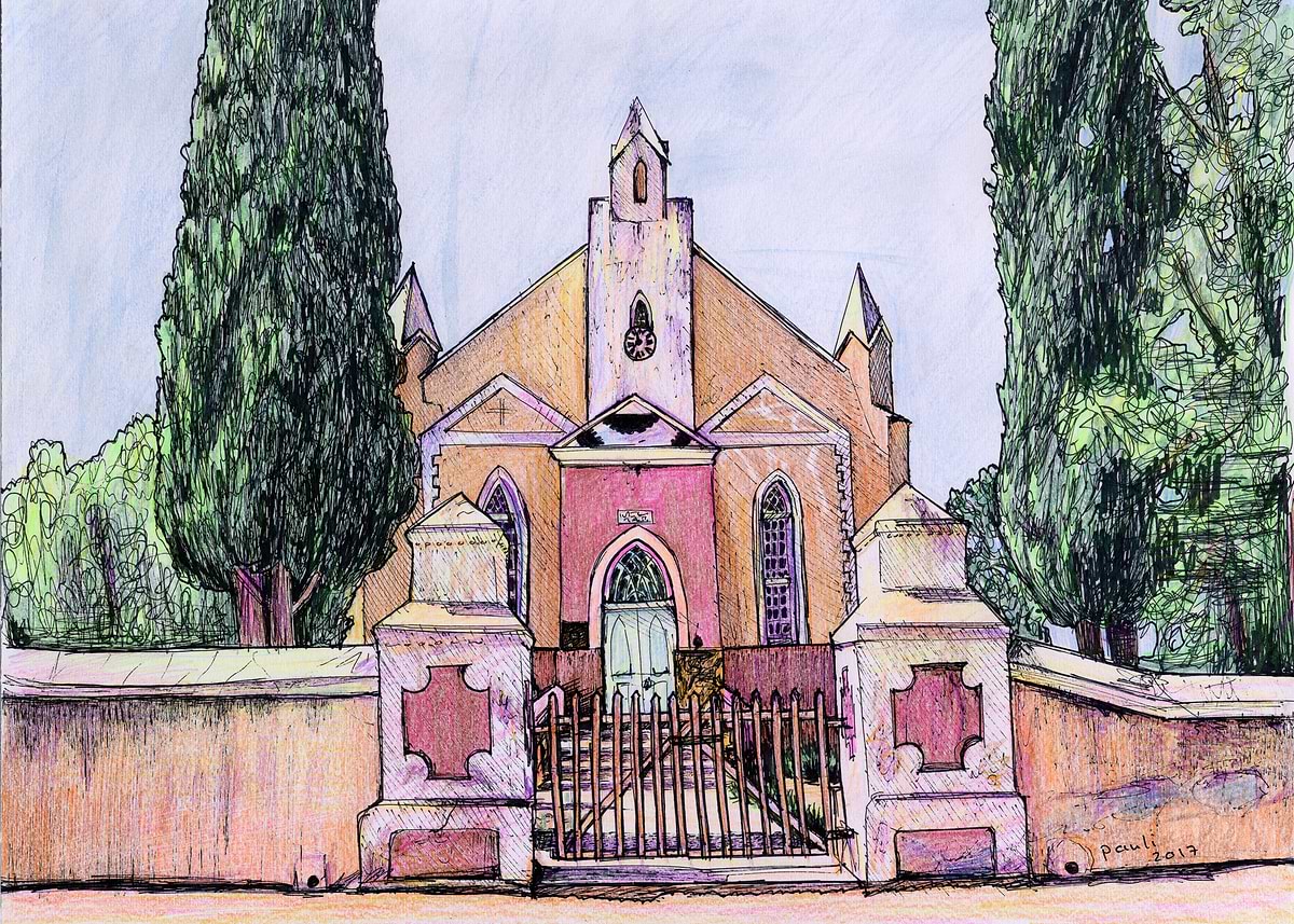 'church' Poster, picture, metal print, paint by Paullette Henry | Displate