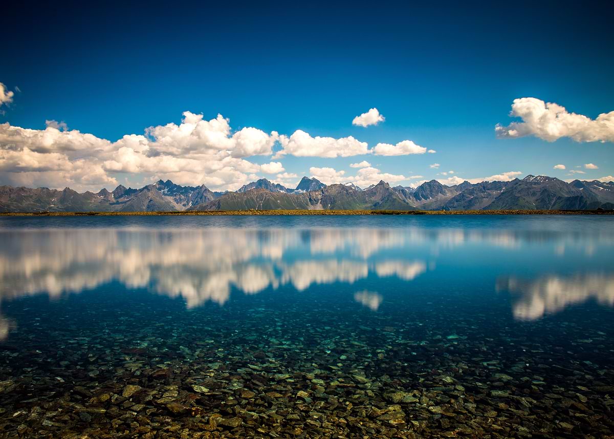 'Mirror lake' Poster, picture, metal print, paint by Vincent WEHRLE ...