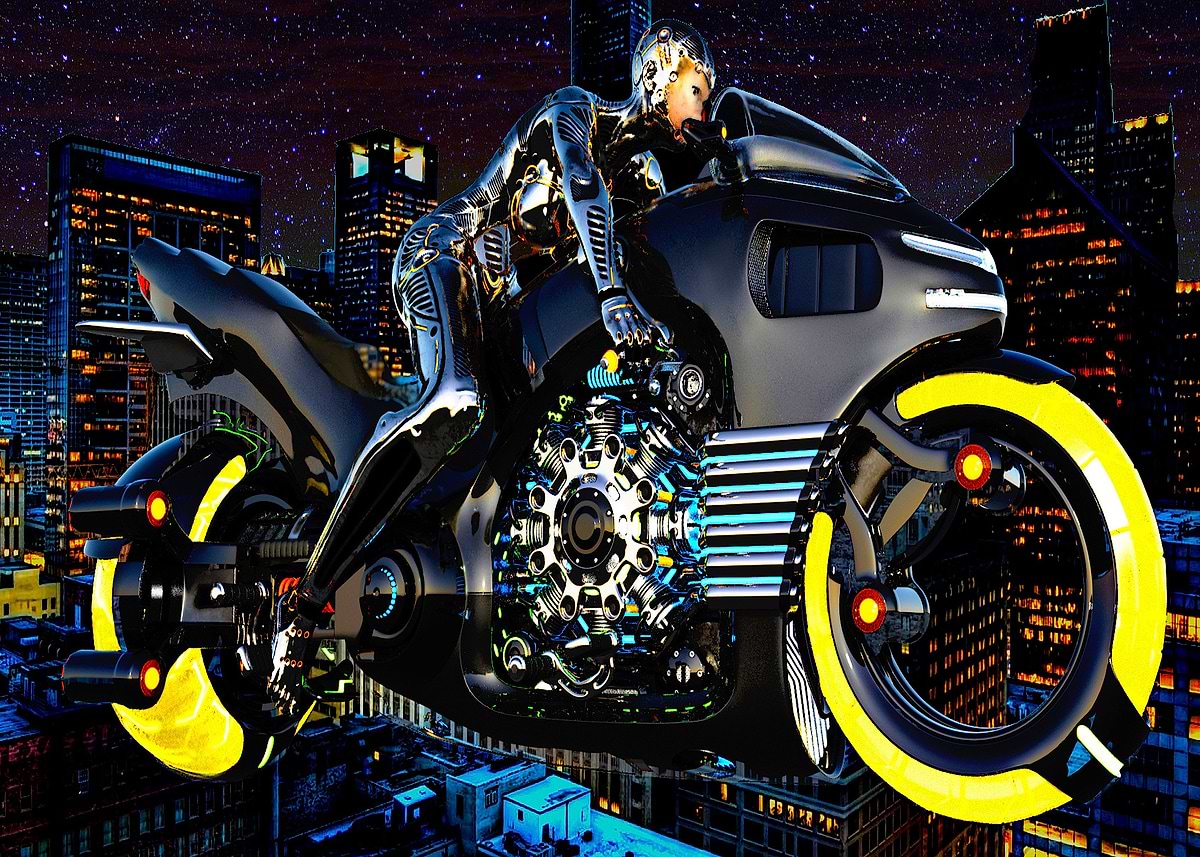 'TimeWave Raider' Poster, picture, metal print, paint by 5c267d045e8f4 ...