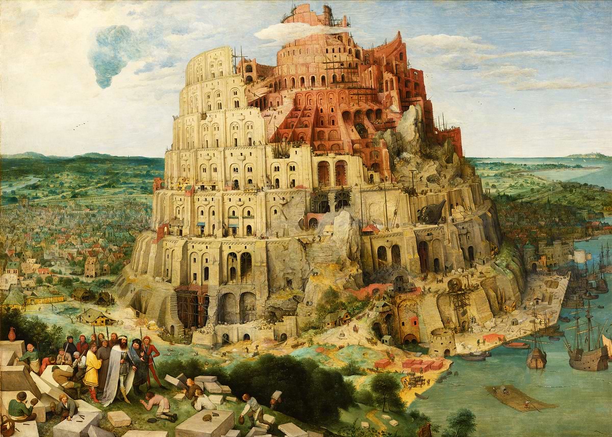 'The Tower of Babel' Poster, picture, metal print, paint by Janice M ...