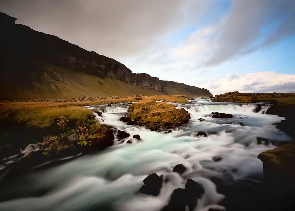 'Water Landscape 95' Poster, picture, metal print, paint by Jenny B ...