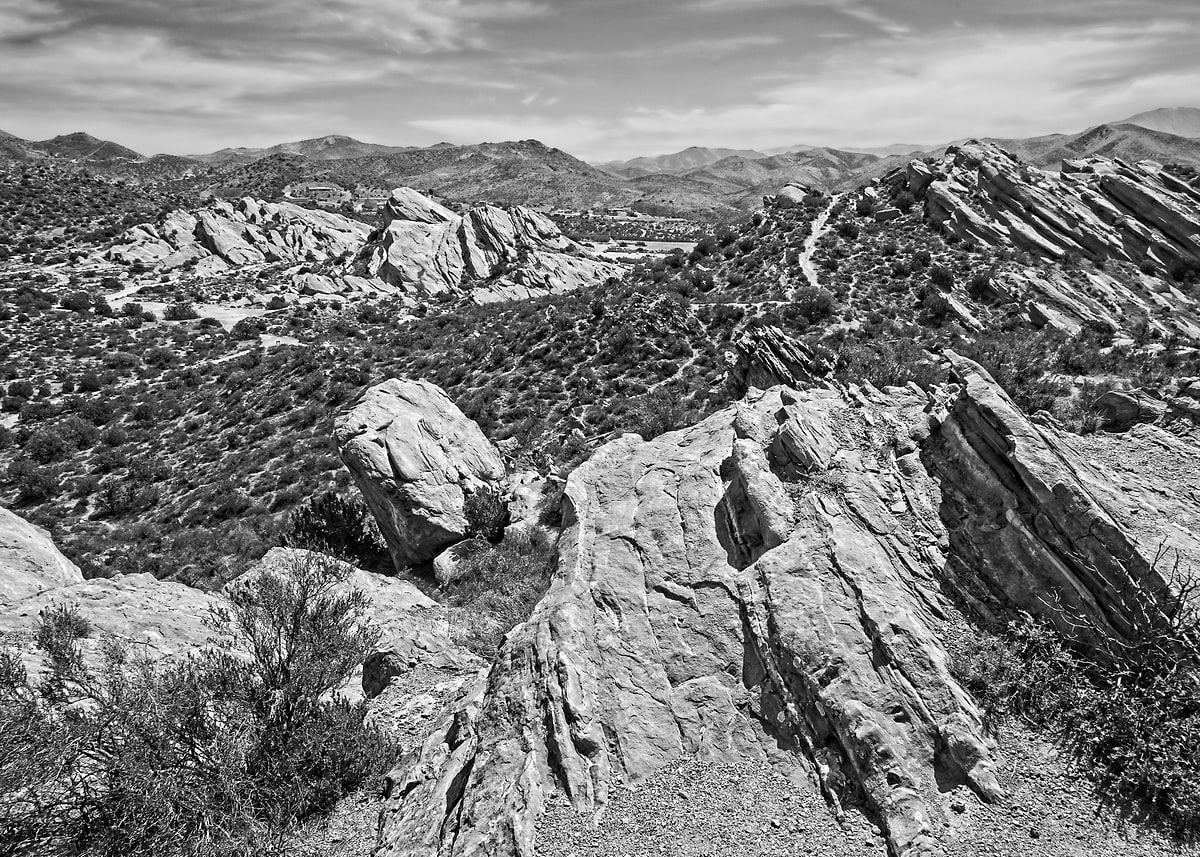 'Vasquez Rocks View' Poster, picture, metal print, paint by Bill Boehm ...