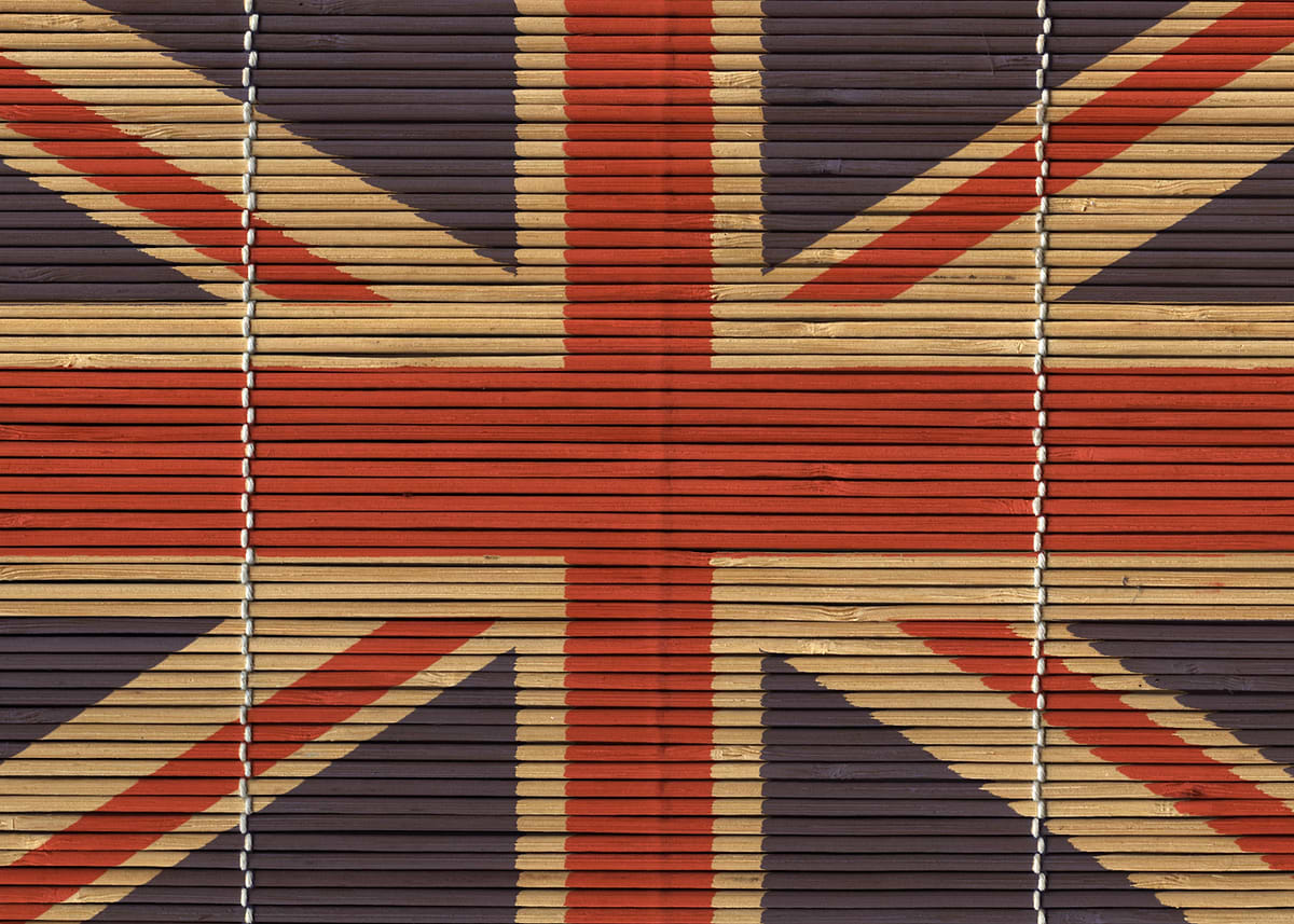 'Bamboo Union Jack' Poster, picture, metal print, paint by John Lucke ...