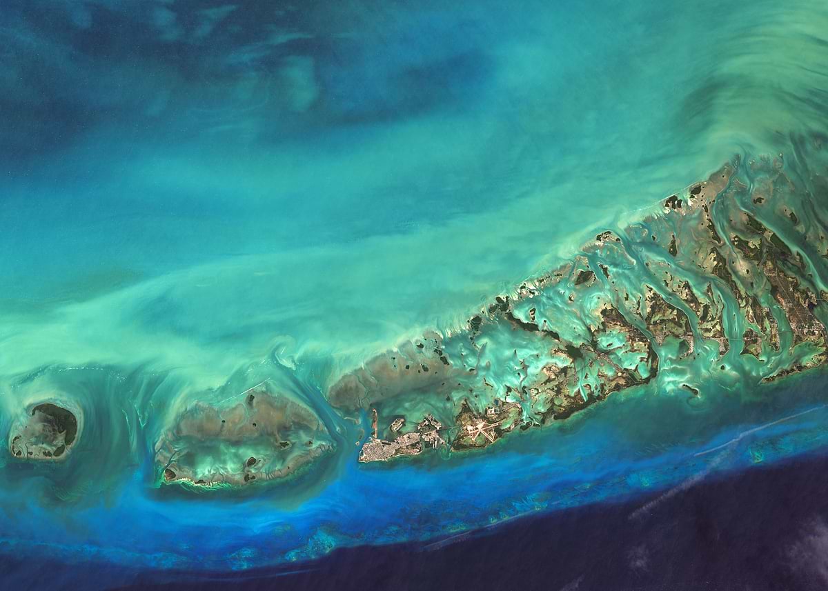 'Key West Satellite Map' Poster, picture, metal print, paint by Smart ...