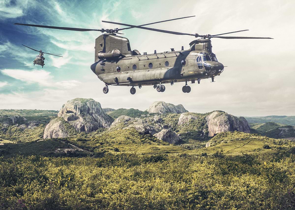 'Chinook' Poster, picture, metal print, paint by filmbildfabrik | Displate