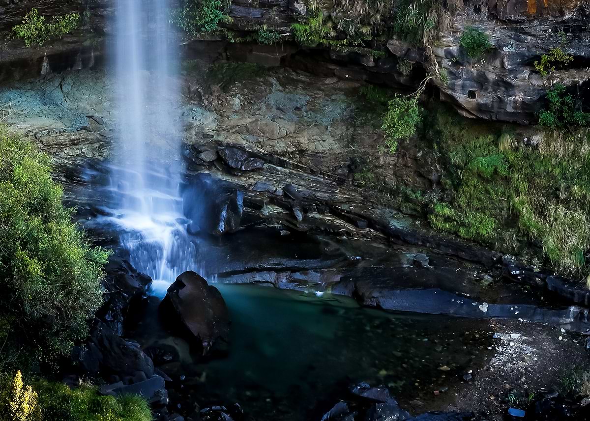 'Waterfalls of Drakensberg' Poster, picture, metal print, paint by ...