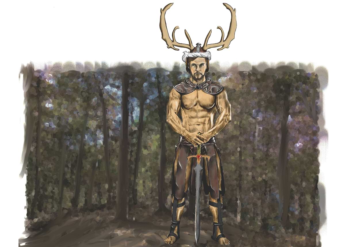 'Forest Guardian' Poster, picture, metal print, paint by Daniel Peyton ...