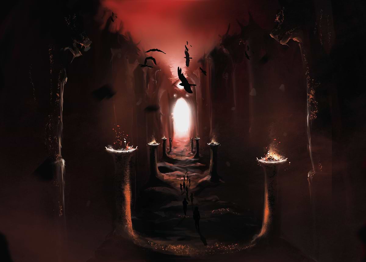 'hell' Poster, picture, metal print, paint by Arto | Displate