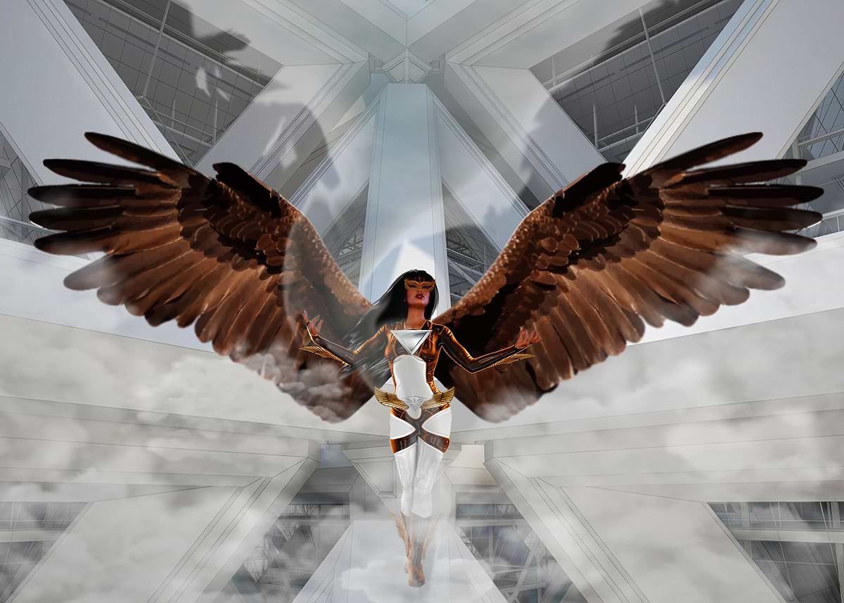 'Agila Sky Kindgom 1' Poster, picture, metal print, paint by Medardo ...