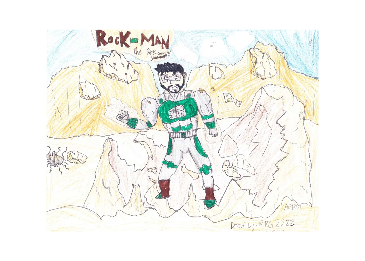 'ROCKMAN HERO FOR FUN ' Poster, picture, metal print, paint by RRG’S ...