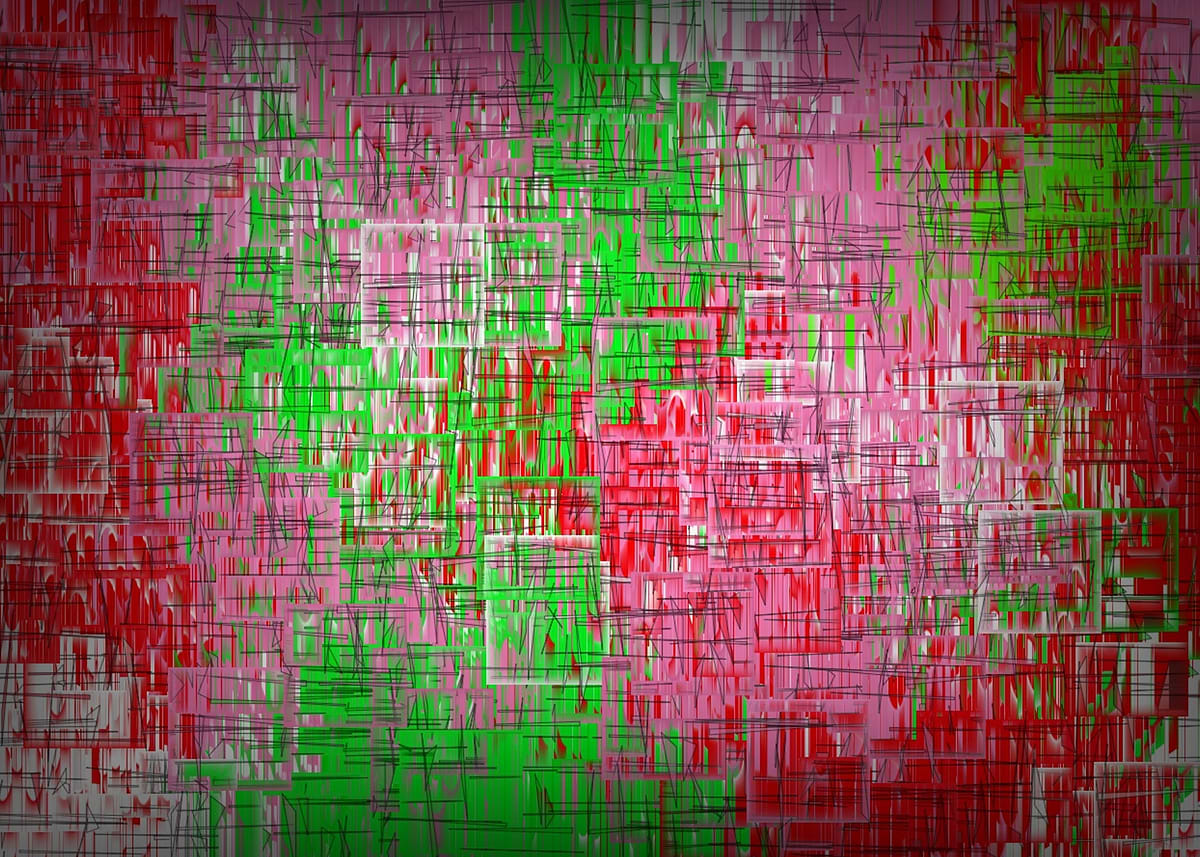 'Abstract Matrix V' Poster, picture, metal print, paint by Art Retold ...