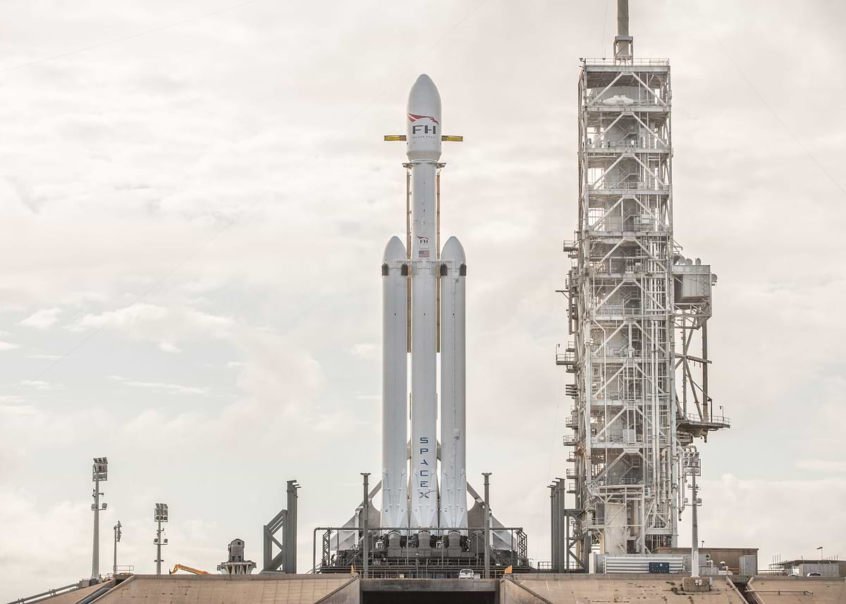 'SpaceX Falcon Heavy ' Poster, picture, metal print, paint by Space ...