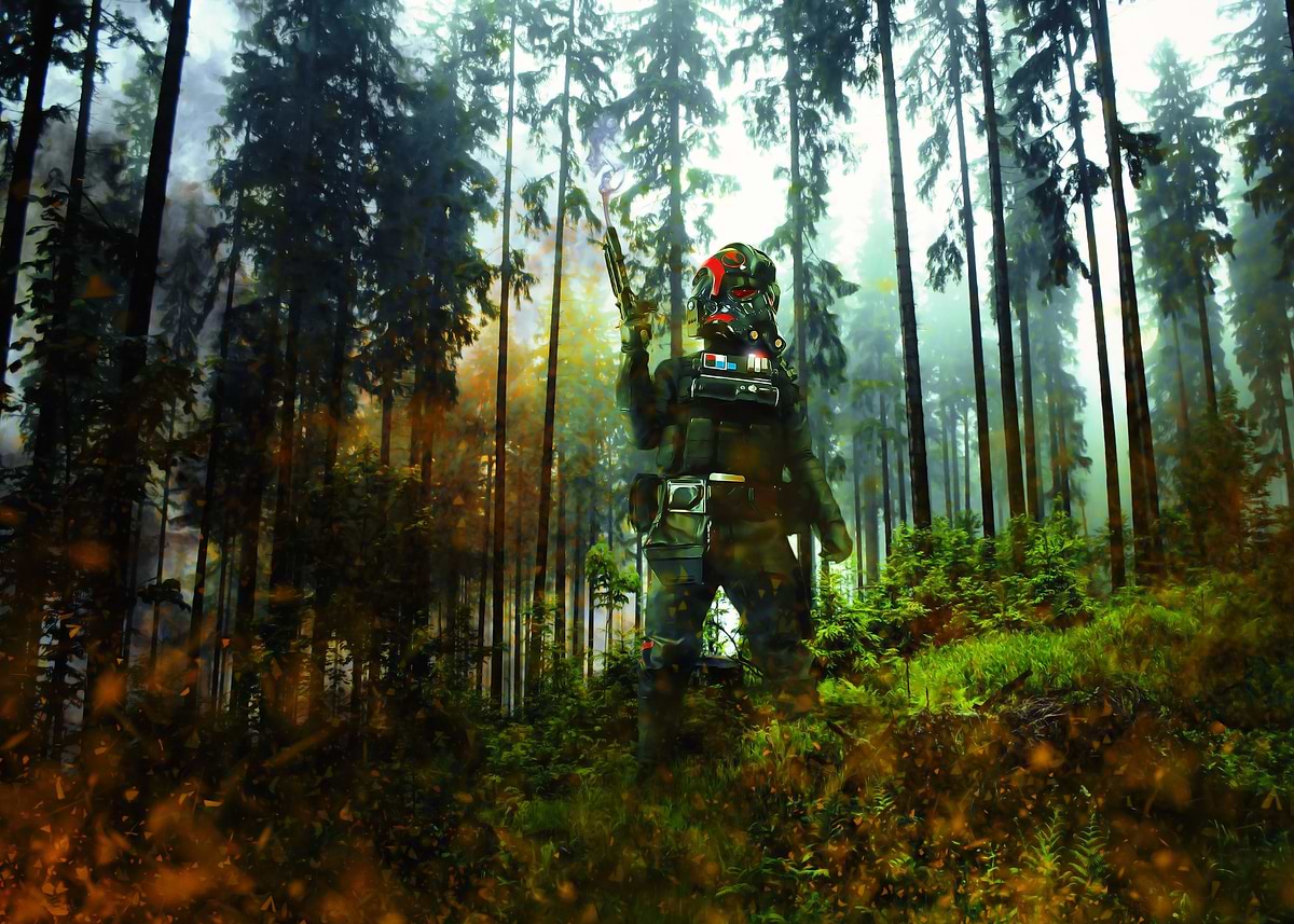 'Raid on Endor' Poster, picture, metal print, paint by Luis Asteguieta ...