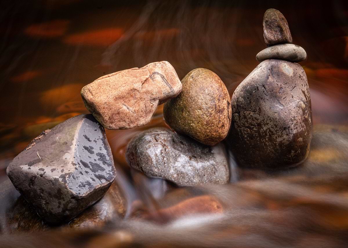 'Rock Balancing 1' Poster, picture, metal print, paint by John Gaisey ...