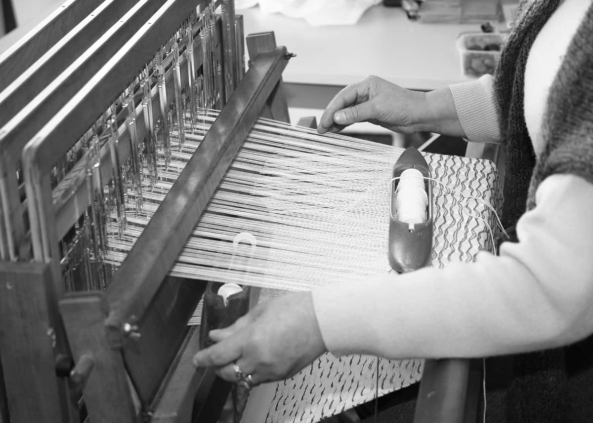 'Craftswoman weaving' Poster, picture, metal print, paint by Gaspar ...
