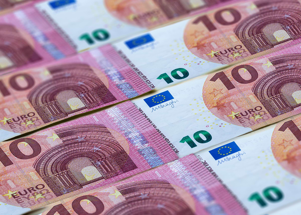 '10 Euro pattern' Poster, picture, metal print, paint by Maksym Kapliuk ...