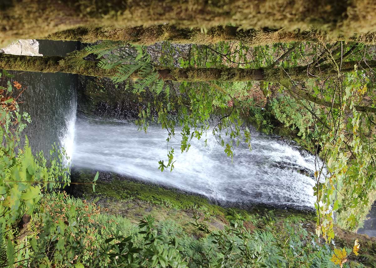 'waterfall' Poster, picture, metal print, paint by David Loucks | Displate