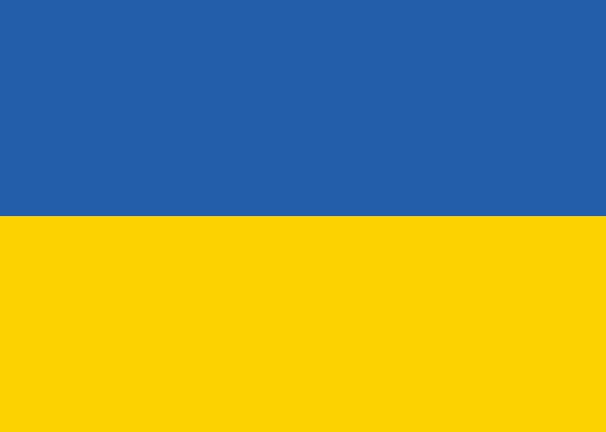 'Ukraine Flag' Poster, picture, metal print, paint by Conceptual ...