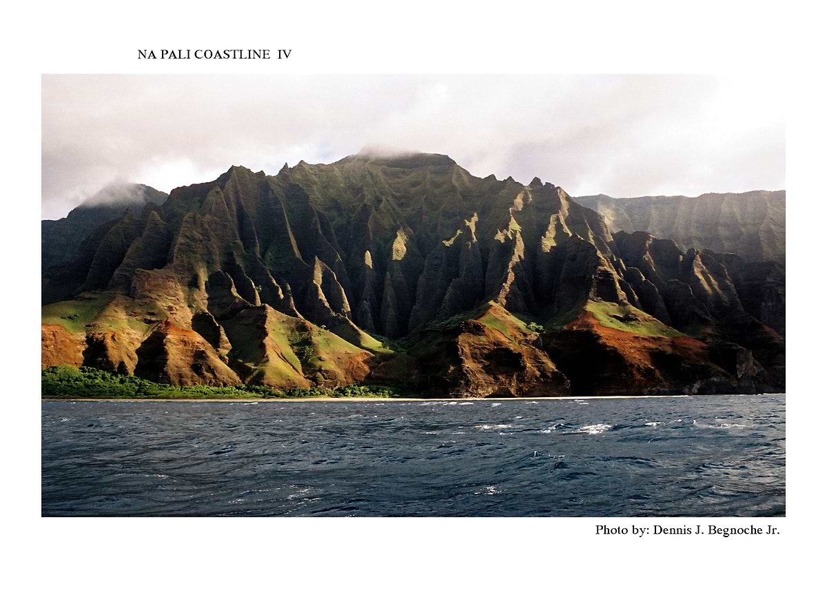 'Na Pali Coastline IV' Poster, picture, metal print, paint by Dennis ...