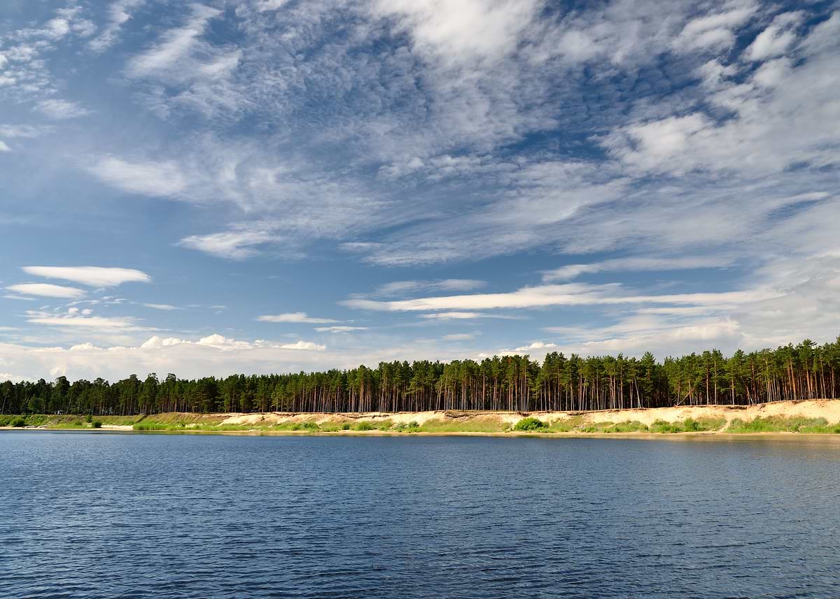 'Lake Landscape In Summer' Poster, picture, metal print, paint by ...