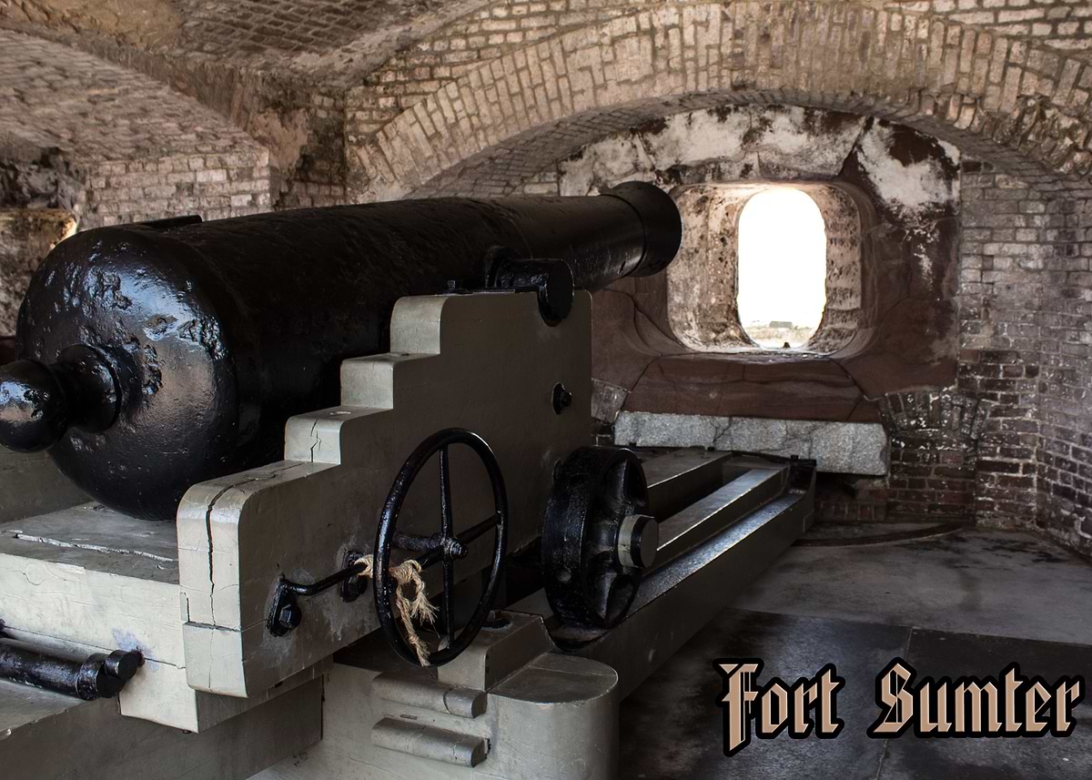 'Fort Sumter Cannon ' Poster, picture, metal print, paint by Inkspire ...