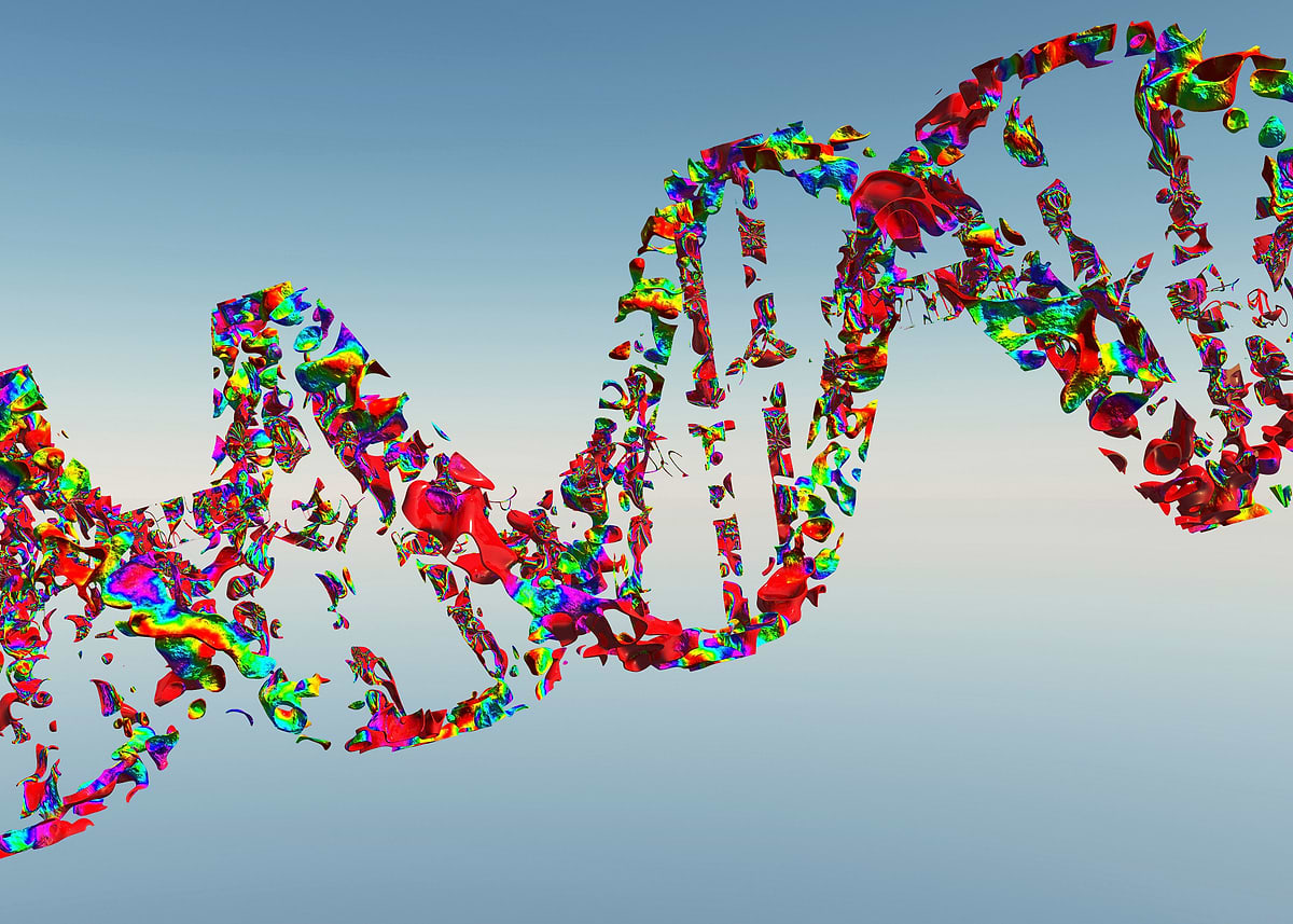 'DNA Strand' Poster, picture, metal print, paint by Bruce Rolff | Displate