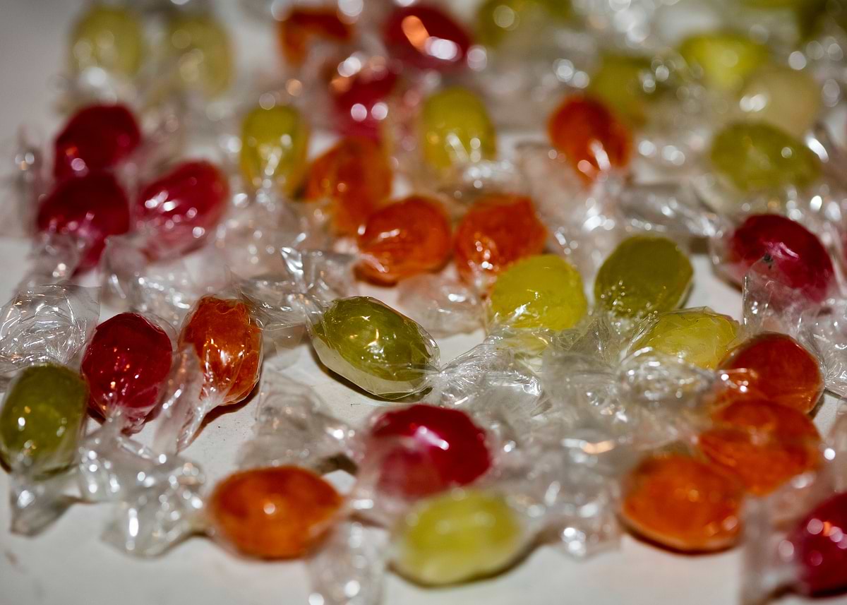 'Colorful candies bon bons' Poster, picture, metal print, paint by ...