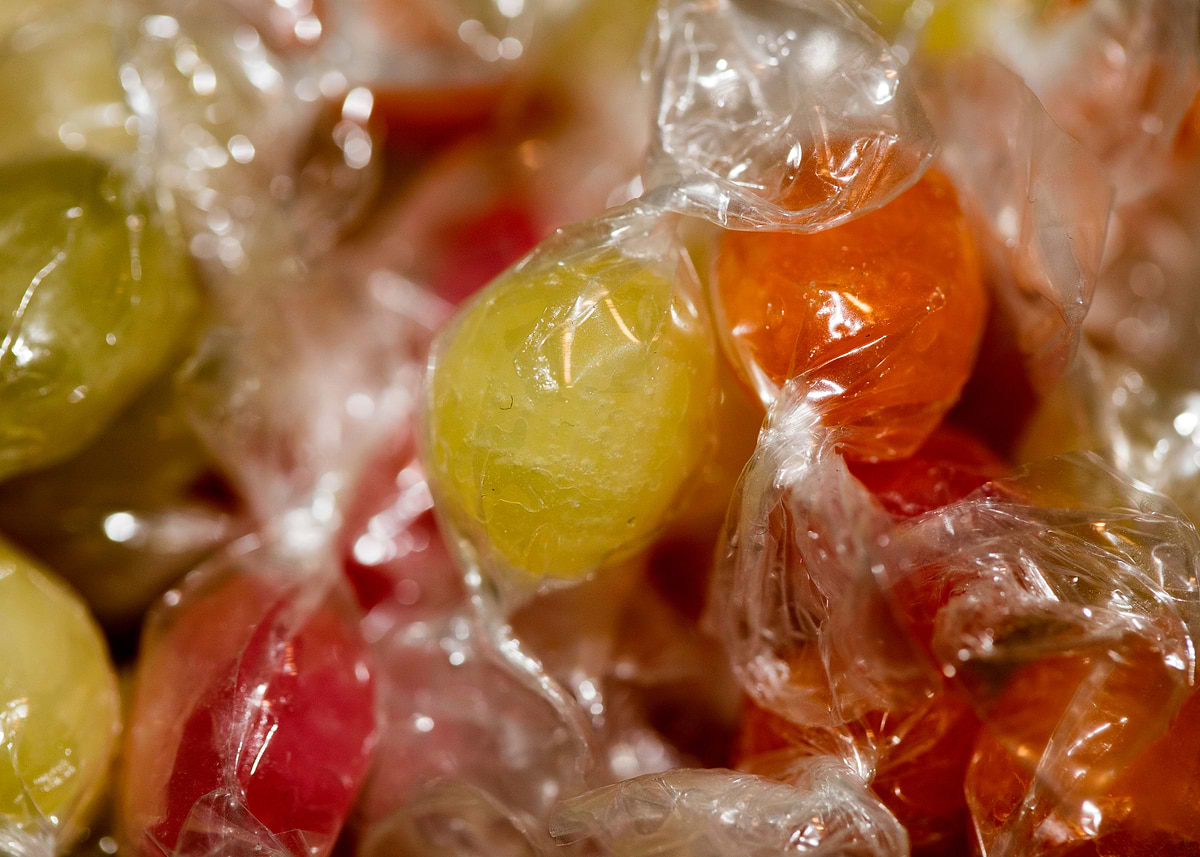 'Colorful candies bon bons' Poster, picture, metal print, paint by ...