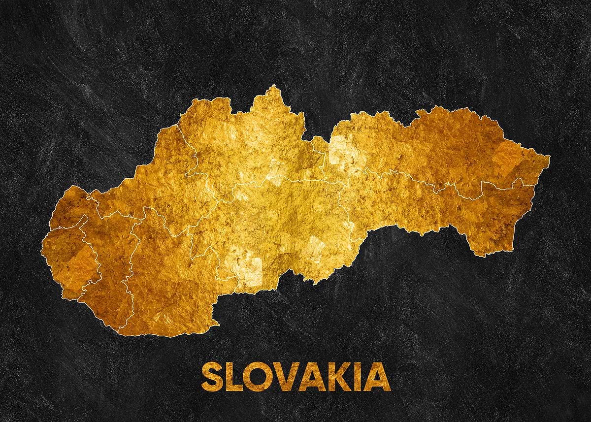 'slovakia' Poster, picture, metal print, paint by SplashDesign | Displate