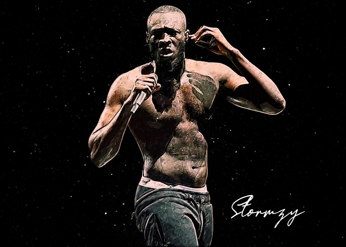 'Stormzy' Poster, picture, metal print, paint by SA KE | Displate