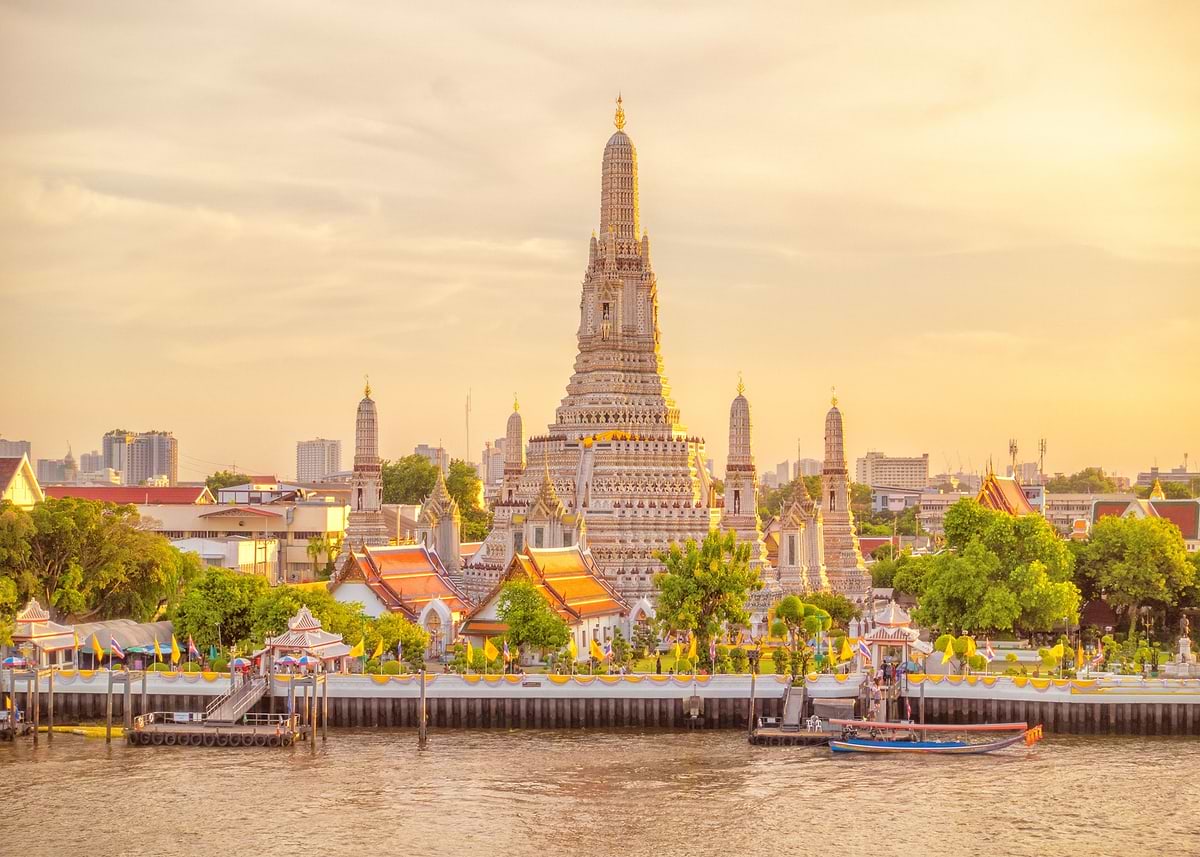 'Bangkok Thailand Temple' Poster, picture, metal print, paint by Max ...