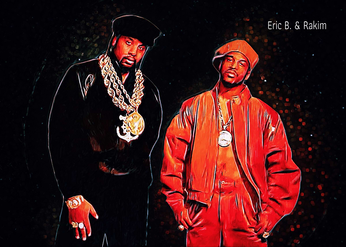 'Eric B And Rakim' Poster, picture, metal print, paint by SA KE | Displate