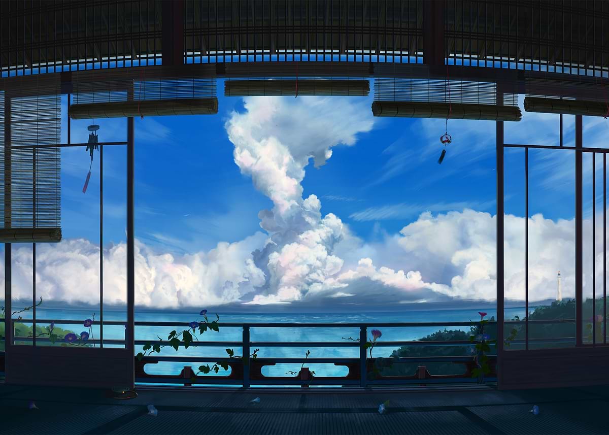 'Japanese ocean' Poster, picture, metal print, paint by Viclol V | Displate