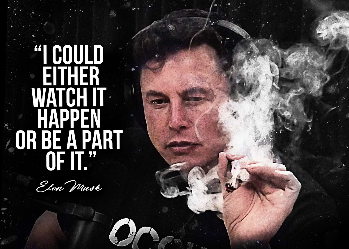 'Elon Musk' Poster, picture, metal print, paint by Klark Konrad | Displate