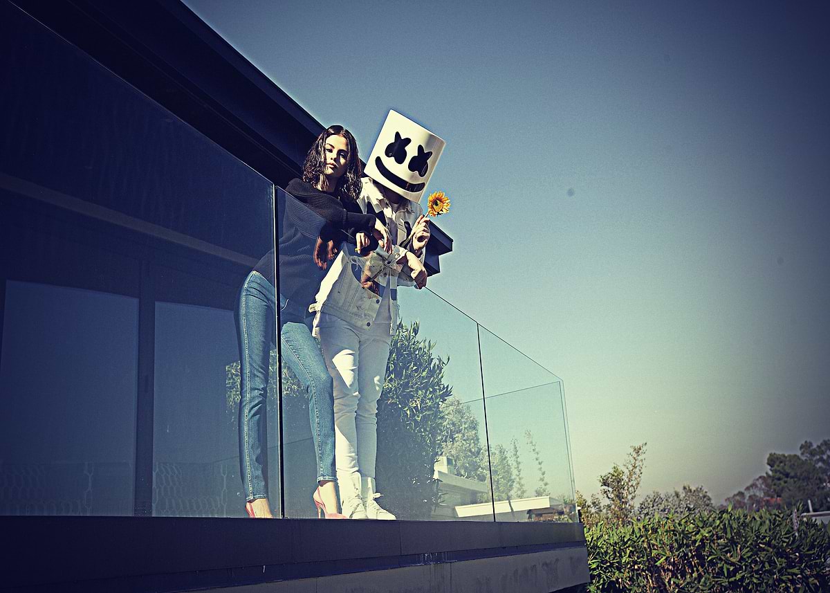 'DJ Marshmello' Poster, picture, metal print, paint by ZDai | Displate