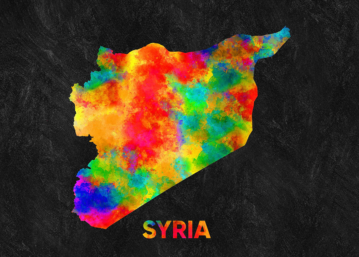 'syria' Poster, picture, metal print, paint by SplashDesign | Displate