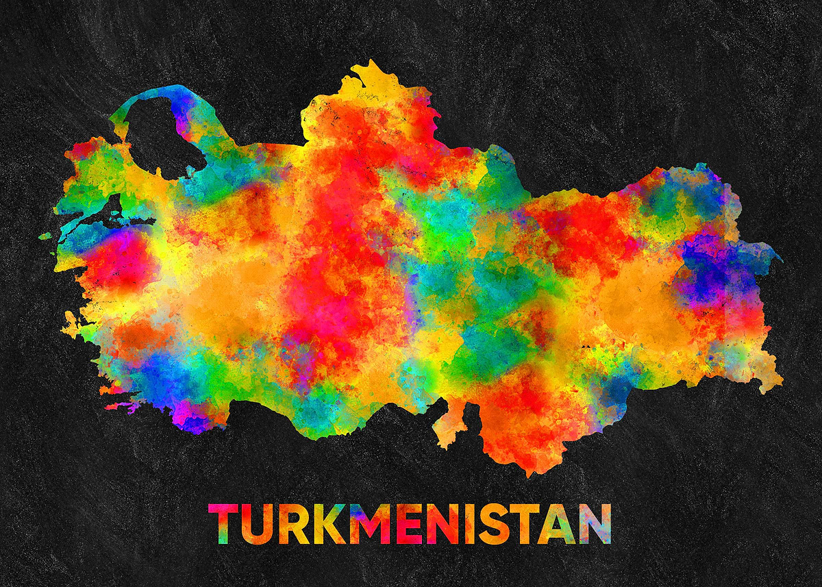 'turkmenistan' Poster, picture, metal print, paint by SplashDesign ...