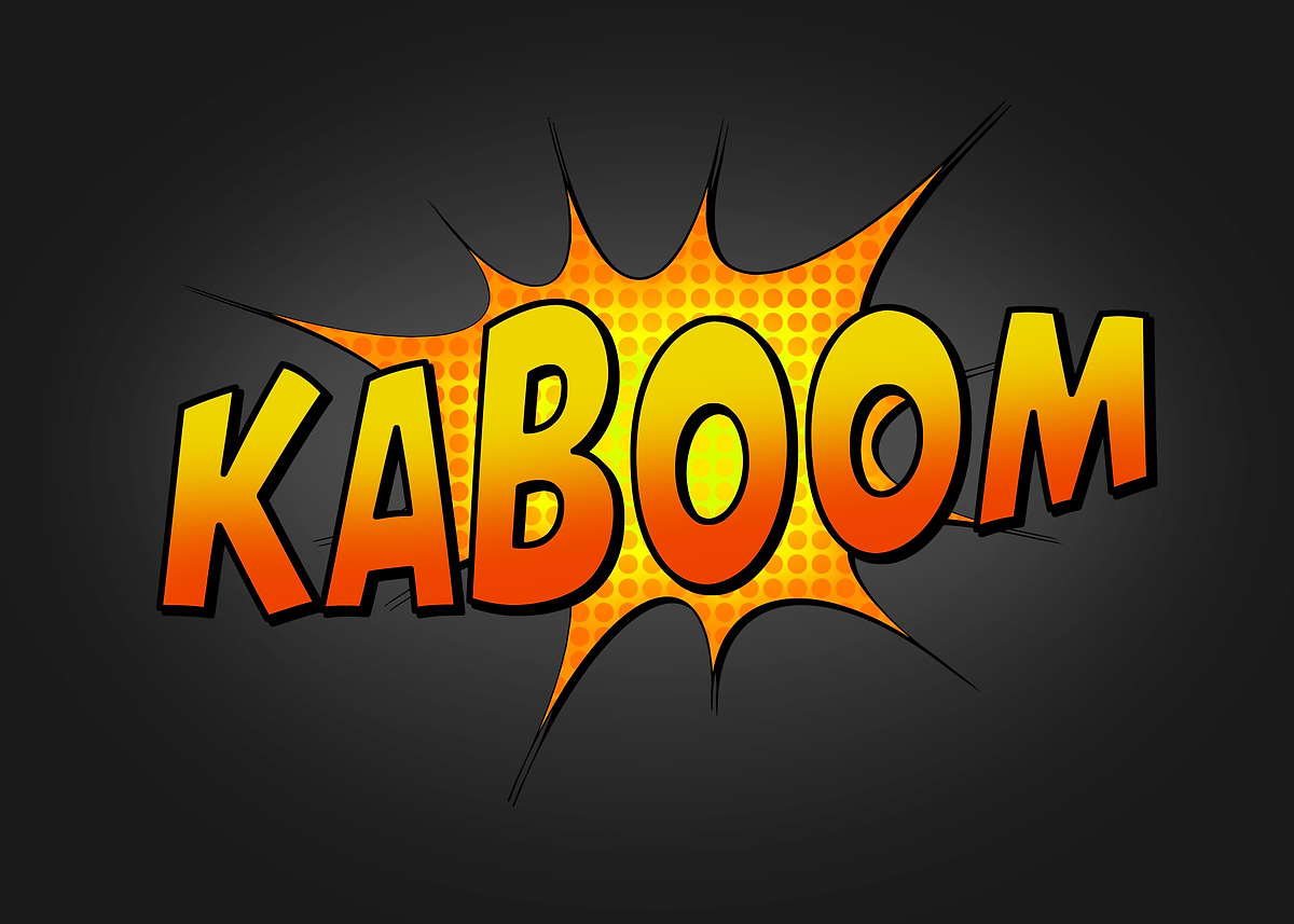 'KaBoom' Poster, picture, metal print, paint by RogueDesign | Displate